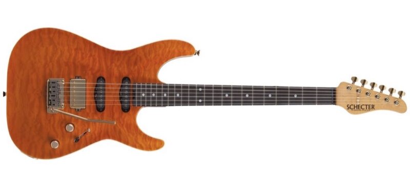 Schecter California Classic, Transparent Amber - Incognito Guitars